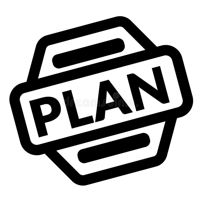 Plan a black stamp stock vector. Illustration of analysis - 124060250