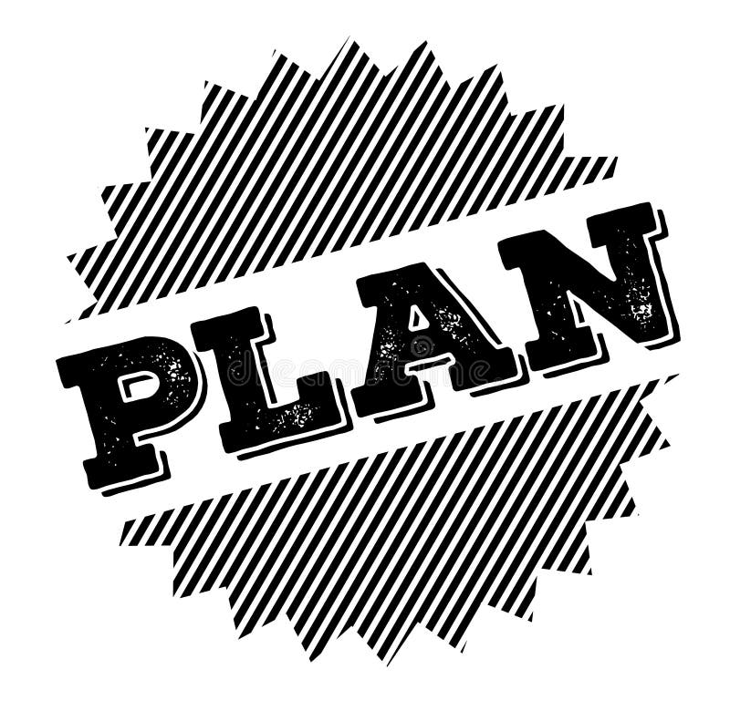Plan black stamp stock vector. Illustration of square - 124261205