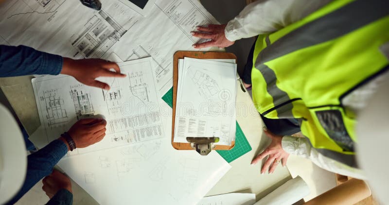 Plan, Blueprint and Architecture, Construction and Meeting, Architect ...