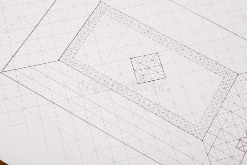 Plan of Building. Architectural Project Background Stock Illustration ...