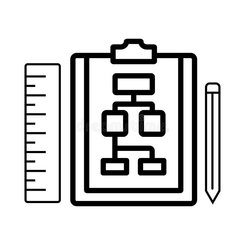 Plan, Building Plan, Scale, Pencil, Ruler, Planning Icon Stock Vector ...