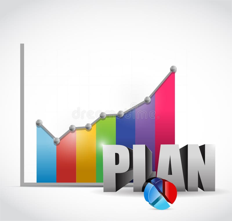 Plan Business Graph Illustration Design Stock Illustration ...