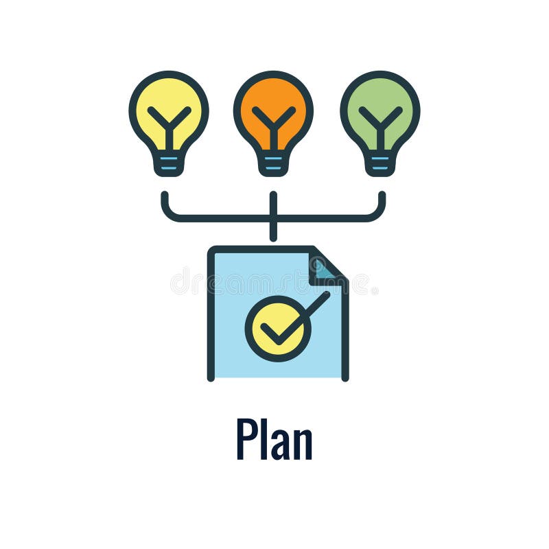 Plan Concept for Plan Do Check Act Business Strategy Continuous ...