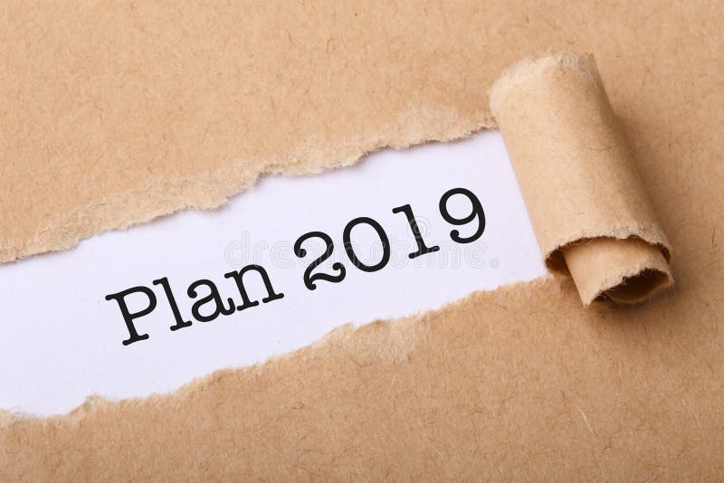 Plan 2019 Concept stock image. Image of corporate, clean - 149444939