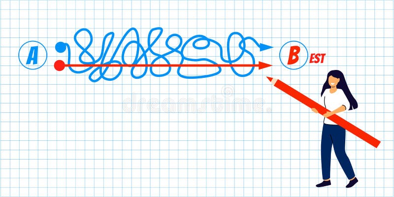 Plan Concept with Smooth Point a and Punt B Business Team Choosing with ...