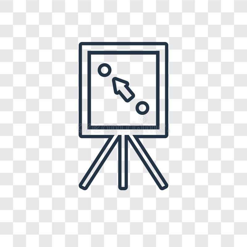 Plan Concept Vector Linear Icon Isolated on Transparent Background ...