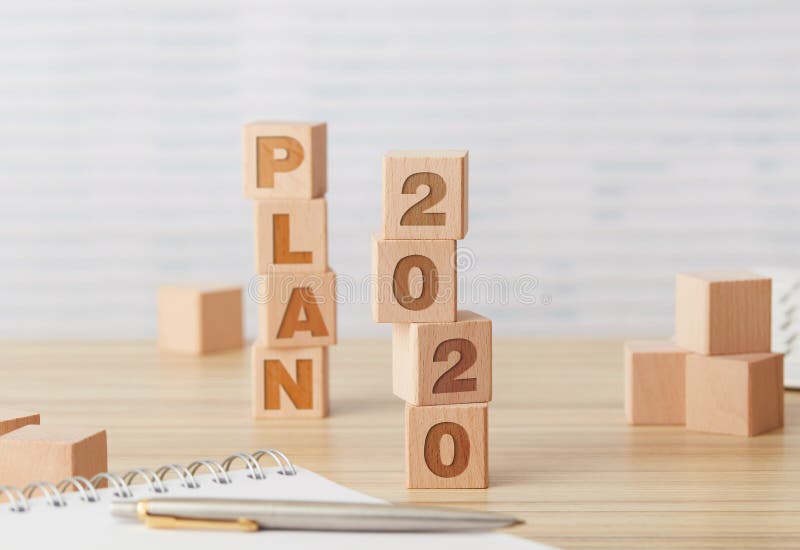 2020 plan concept stock photo. Image of cube, arranging - 182440846