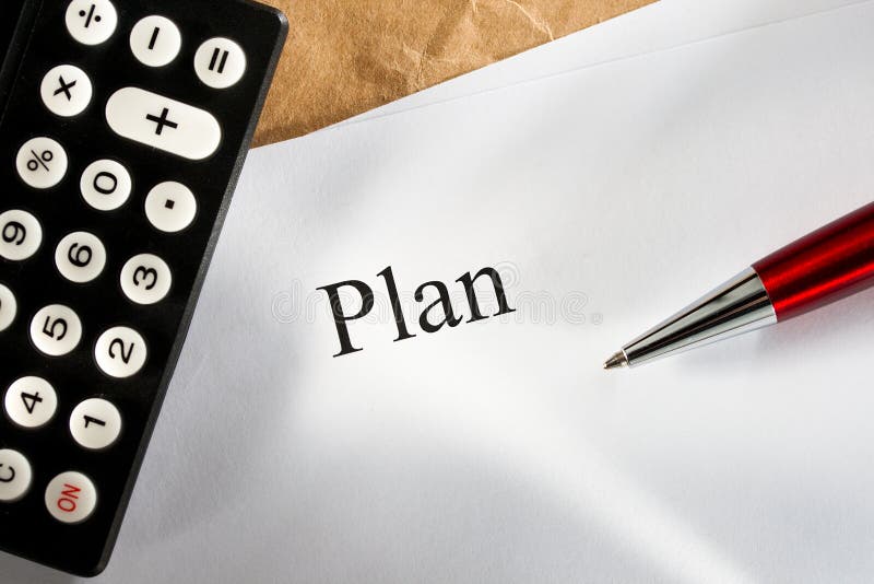 Plan conception stock image. Image of title, thought - 25132227