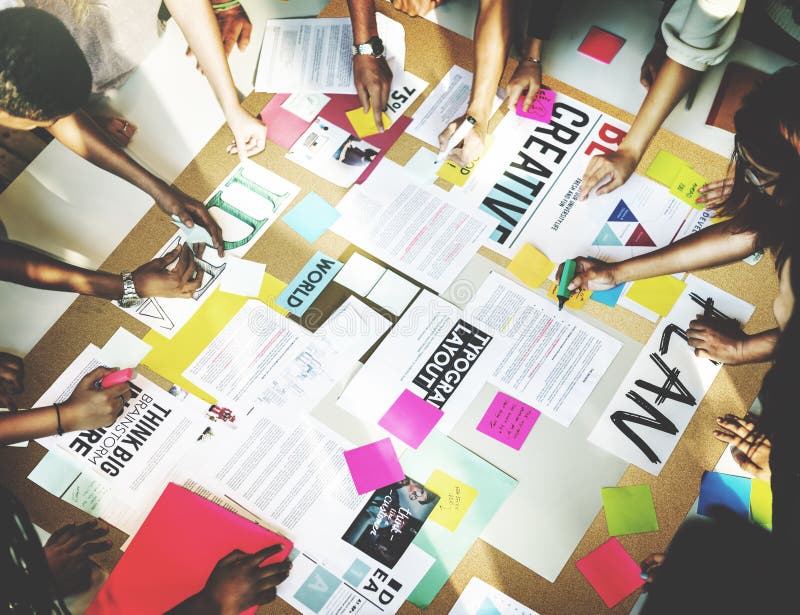 Plan Creative Class Library Student Teacher Ideas Concept Stock Photo ...