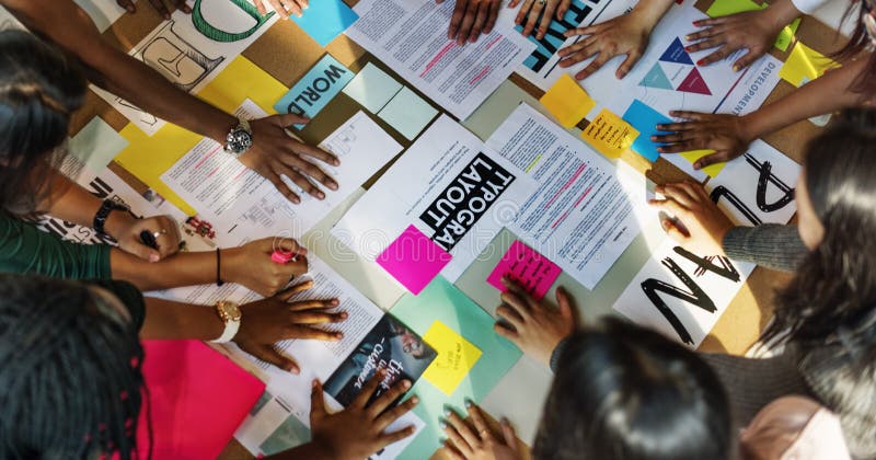 Plan Creative Class Library Student Teacher Ideas Concept Stock Image ...