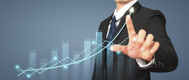 Plan D'affaires Croissance Du Graphique Et Augmentation Du Graphique ...