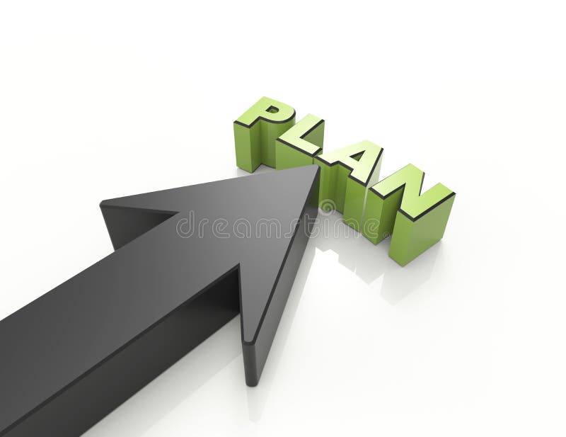 Plan 3d text stock illustration. Illustration of computer - 42802687