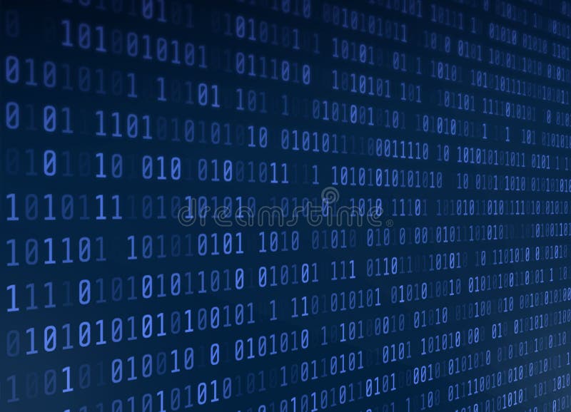 Plan De Code Binaire Bleu Avec Perspective Codes De Site Web Sur Le ...