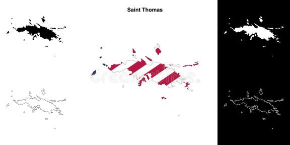 Plan de saint thomas illustration de vecteur. Illustration du région - 356725633