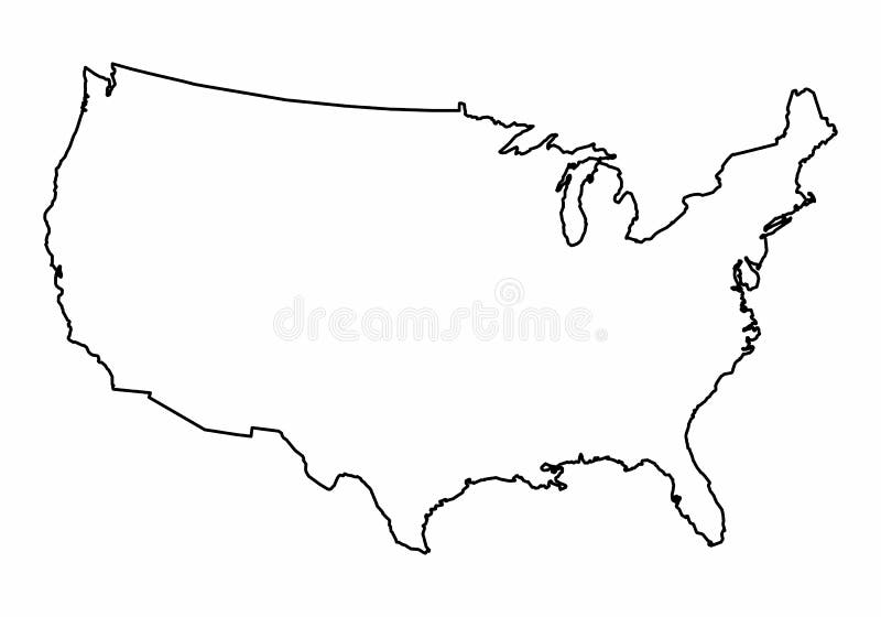 Plan de plan usa illustration stock. Illustration du géographie - 180256557