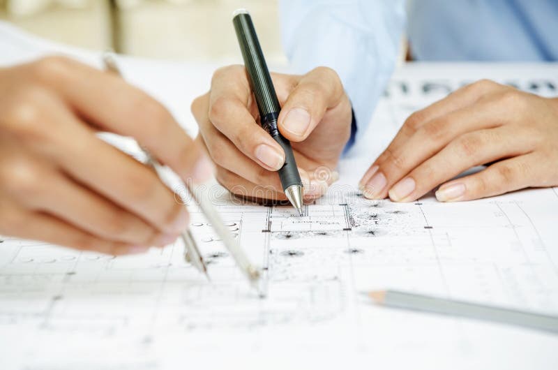 Plan del dibujo foto de archivo. Imagen de herramientas - 32777728