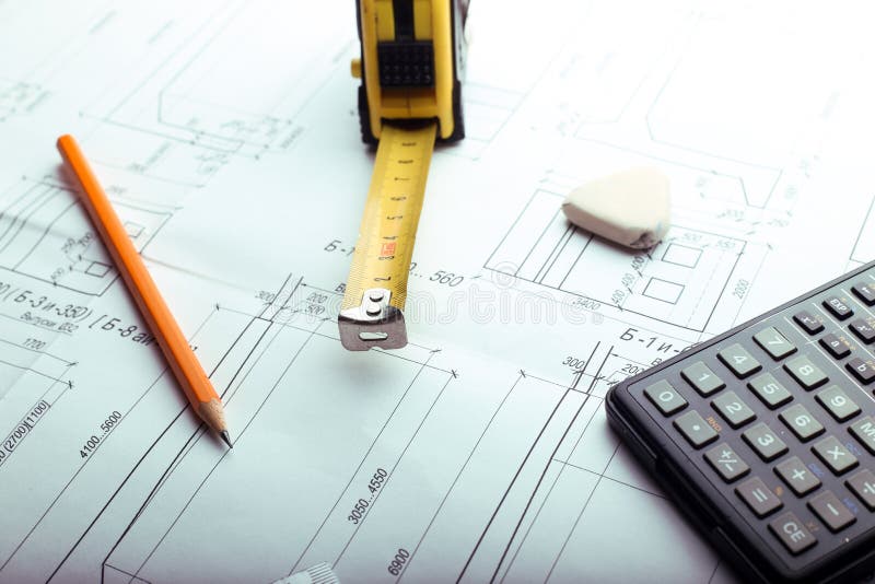 Plan - dibujo en la tabla foto de archivo. Imagen de vector - 124841506