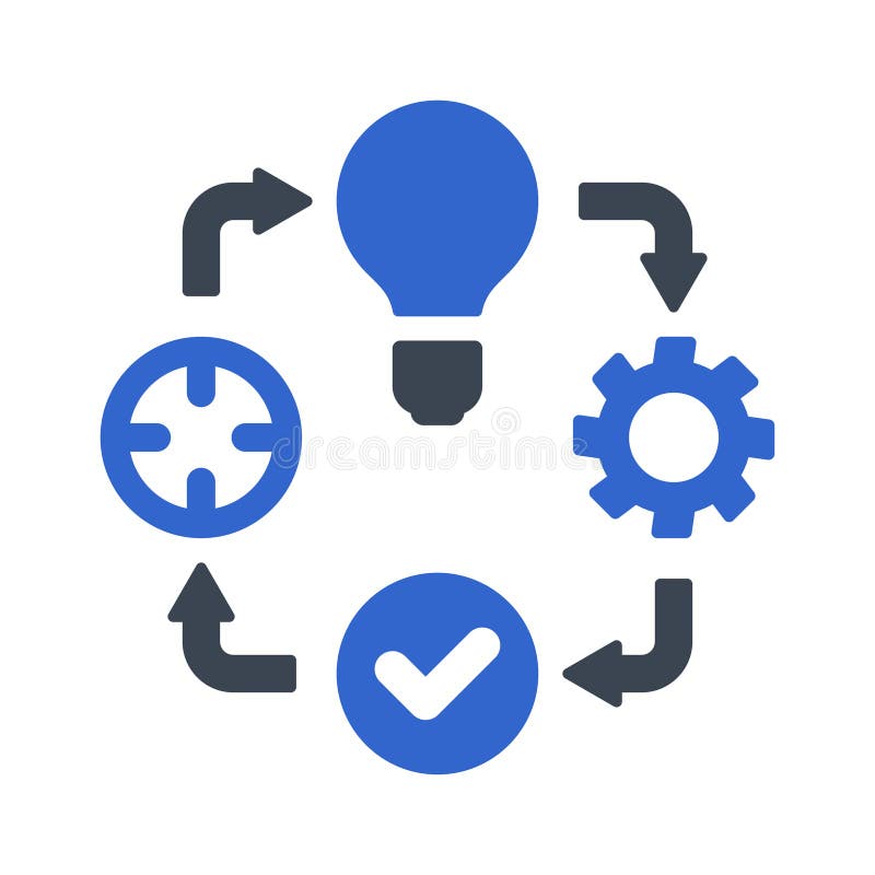 Plan do check act icon stock vector. Illustration of pdca - 331822553