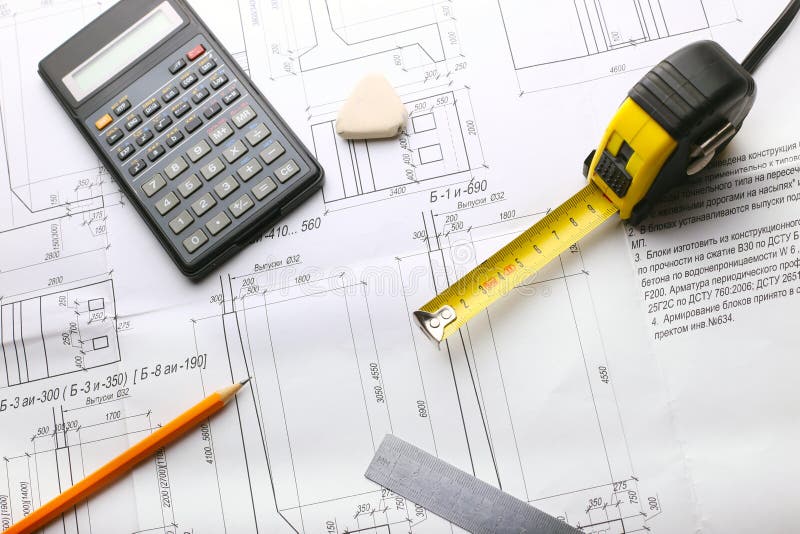 Plan stock photo. Image of eraser, design, drawing, planning - 52162210