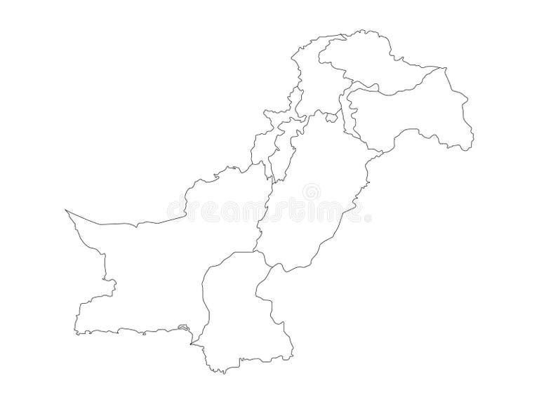 Plan du pakistan illustration de vecteur. Illustration du géographie ...