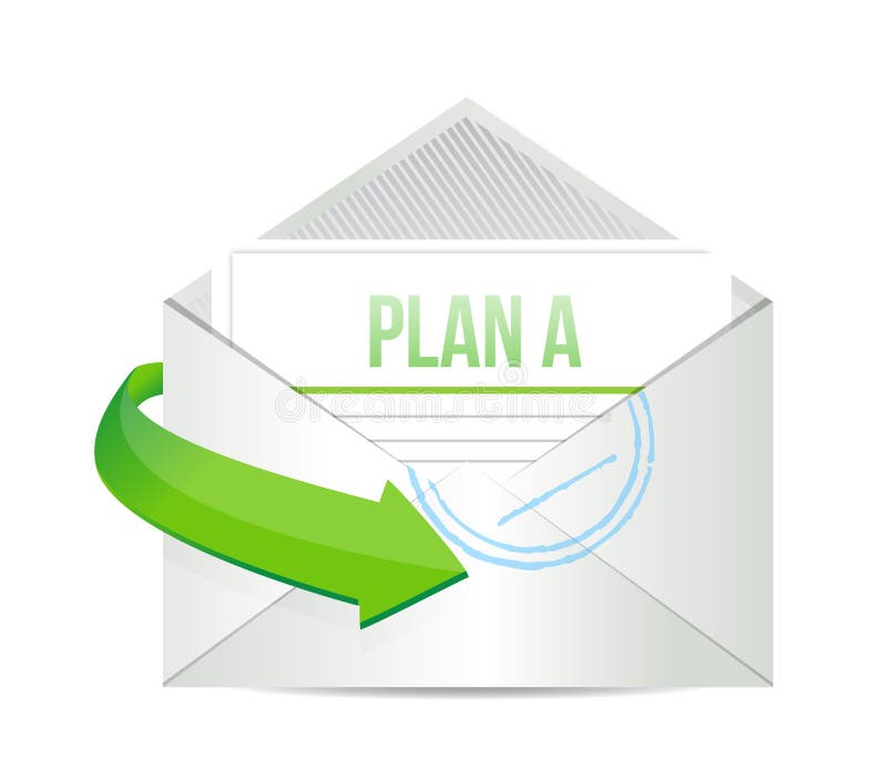 Plan a Email Information Concept Illustration Stock Illustration ...