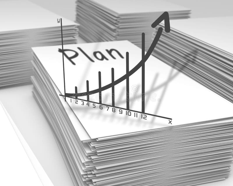 Plan graph. stock illustration. Illustration of business - 470901