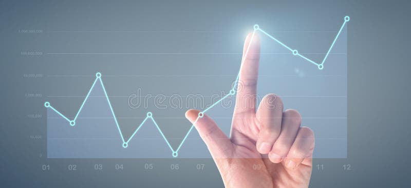 Plan Graph Growth and Increase of Chart Positive Indicators Stock Image ...