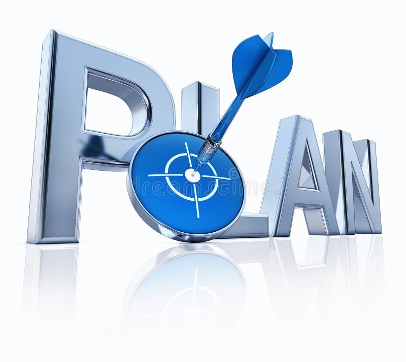 Disaster Plan - Arrow Jumping Over Hole Stock Illustration ...