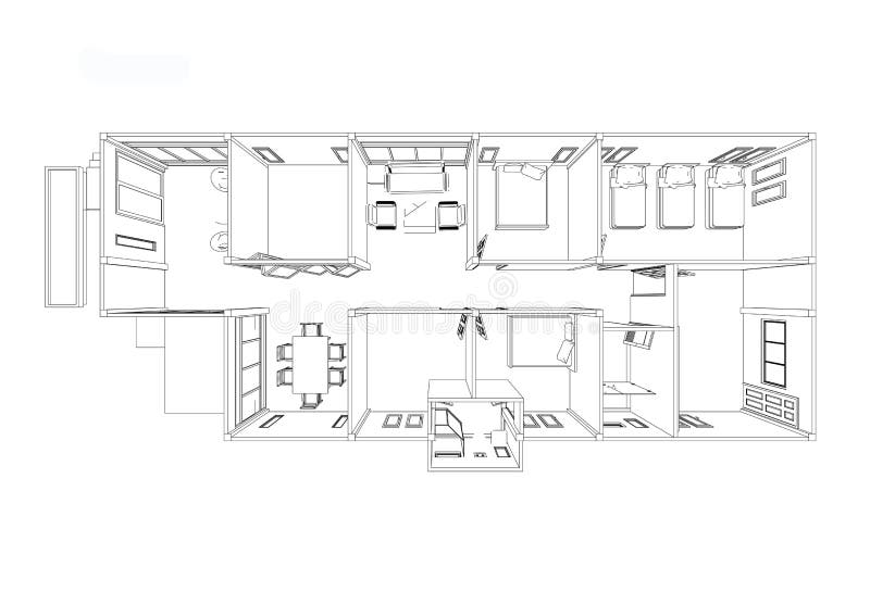 Plan Home stock illustration. Illustration of concept - 44718456