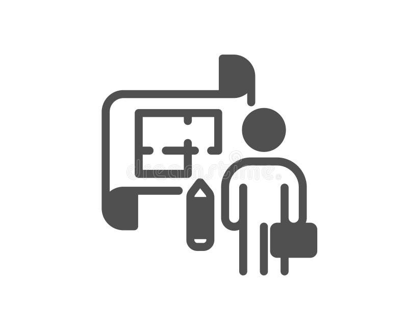 Plan Icon. Architect Project Sign. Vector Stock Vector - Illustration ...