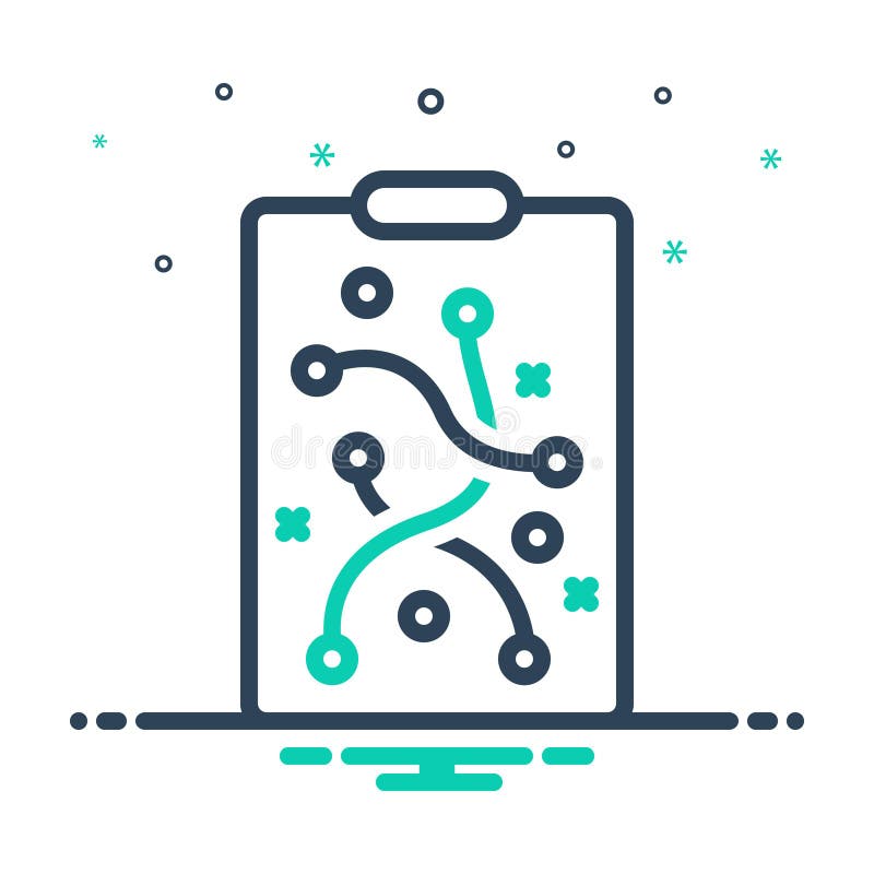 Mix Icon for Plan, Strategy and Program Stock Vector - Illustration of ...
