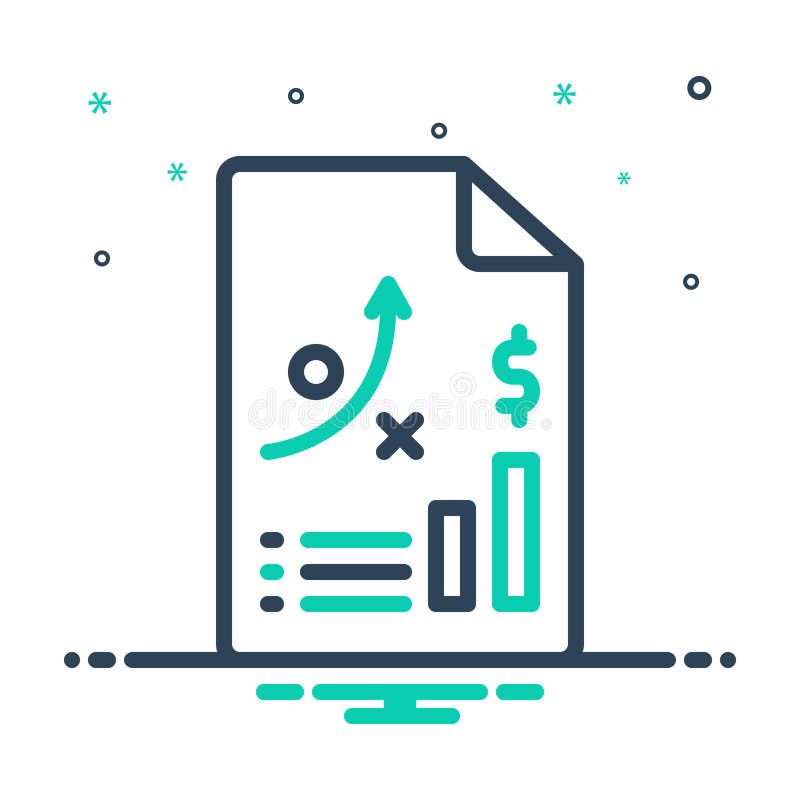 Mix Icon for Plan, Scheme and Task Stock Vector - Illustration of ...