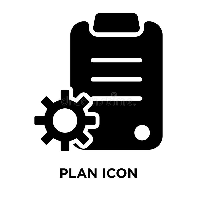 Plan Icon Vector Isolated On White Background, Logo Concept Of P Stock ...
