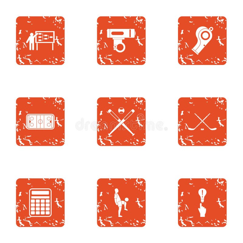 100 plan icons set orange stock vector. Illustration of simple - 120442480