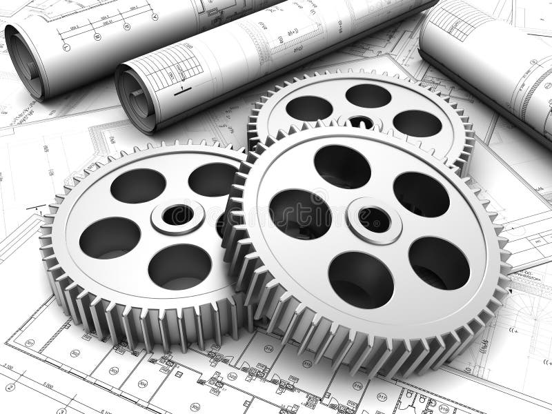 Plan industriel photo stock. Image du modèle, dessin - 27434066