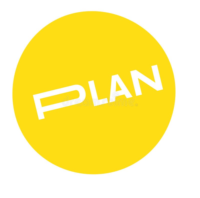 Plan label illustration stock vector. Illustration of strategic - 142306523