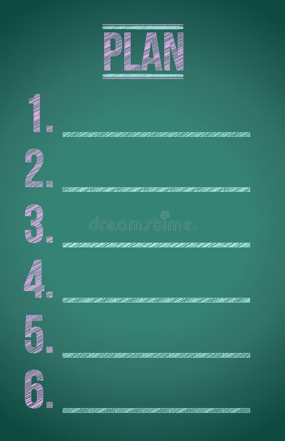 Plan list illustration stock illustration. Illustration of plan - 28787616