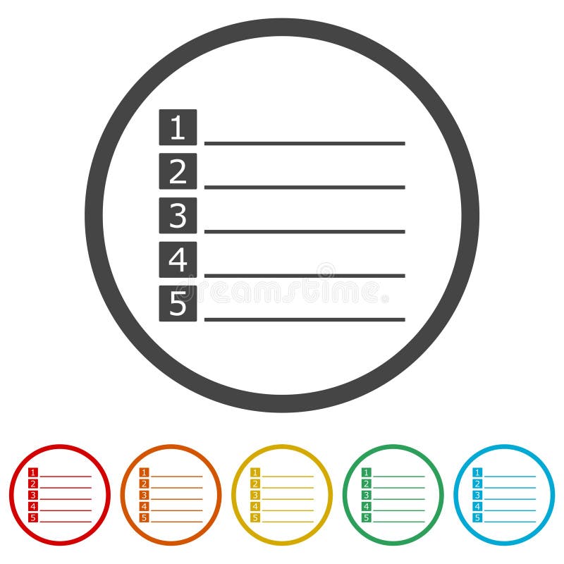 Plan List in Cartoon Style. the Concept of Planning and Successful ...