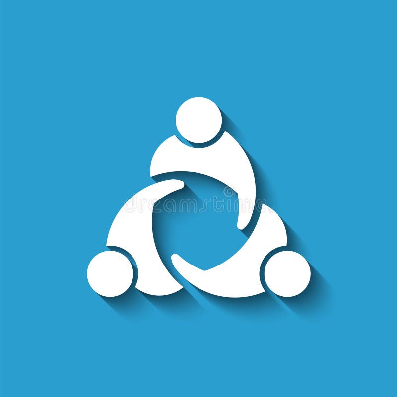 People Reunion in a Round Illustration Stock Illustration ...