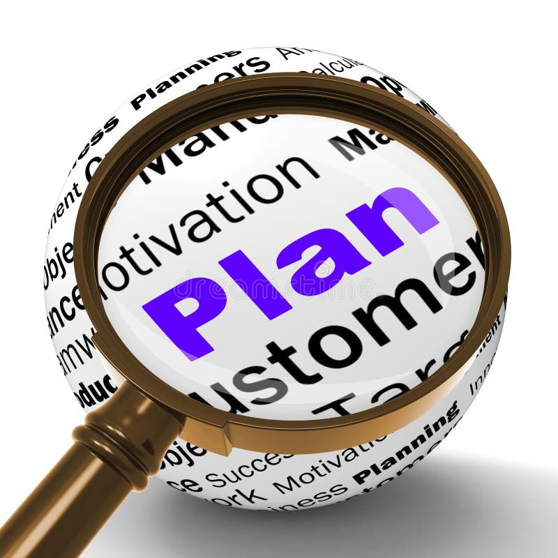Plan Magnifier Definition Means Planning or Objective Managing Stock ...