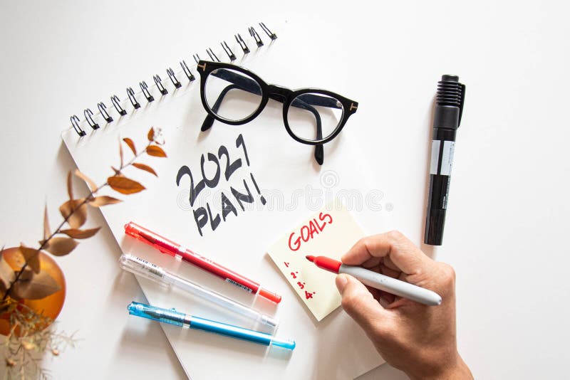 2021 Plan Notepad List Concept Stock Image - Image of january, future ...