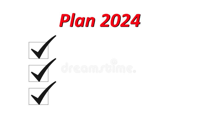 Plan Notepad List Concept for 2024. the Inscription 2024 in a Notebook ...