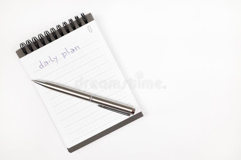 Daily Plan Notes with Metal Pen - Productivity Plan - Business and Self ...