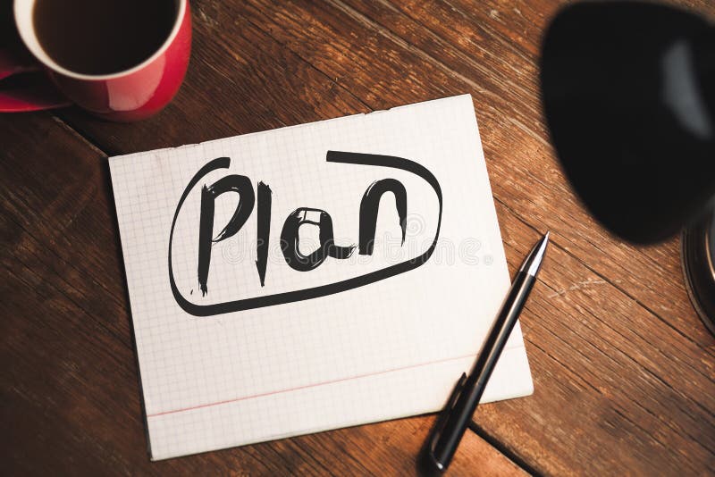 Plan on page stock photo. Image of equipment, solution - 137363646