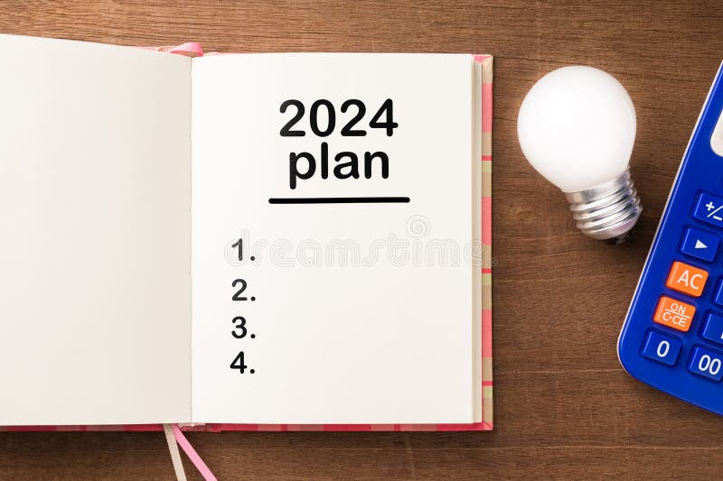2024 financial plan idea stock photo. Image of concept - 298433652