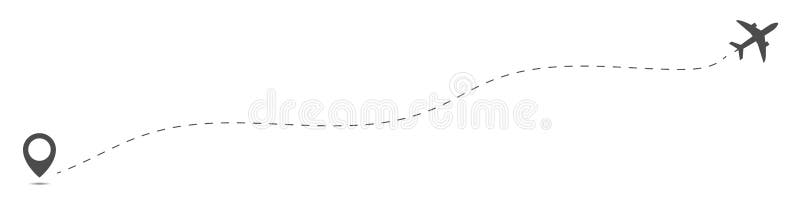 Plan Path with Location Pin Stock Illustration - Illustration of track ...