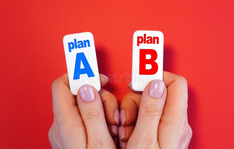 Plan a and plan B concept stock photo. Image of hand - 168974058 Plan a and plan B concept stock photo. Image of hand - 168974058