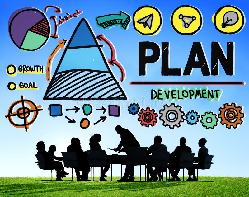 Plan Planning Development Growth Goal Concept Stock Illustration ...