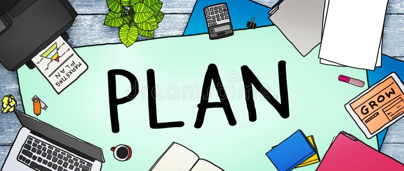 Plan Planning Ideas Mission Process Concept Stock Illustration ...