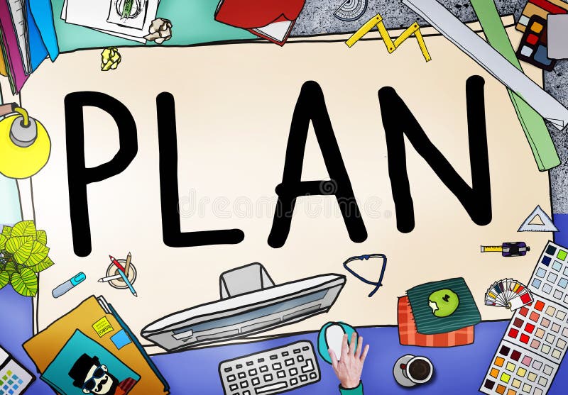 Plan Planning Ideas Mission Process Concept Stock Illustration ...